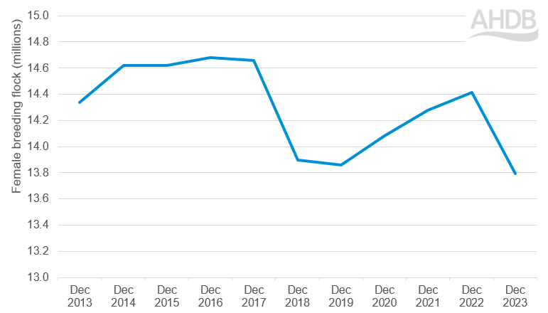 Defra’s December survey reveals a drop in UK sheep and cattle ...