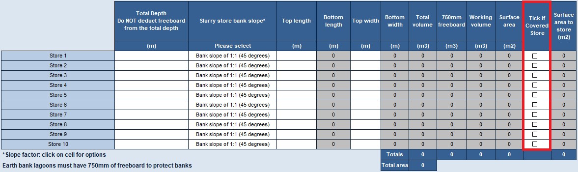 Slurry wizard user guide: 1. Slurry data entry (tab 2) | AHDB