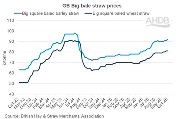 Rising straw costs and the impact on livestock farms | AHDB