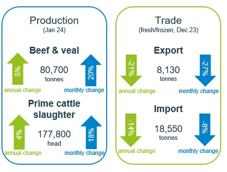 Beef market monthly update: January 2024 | AHDB
