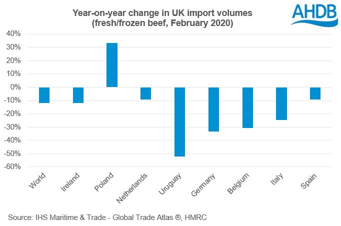 UK beef export volumes increase but prices under pressure in February ...