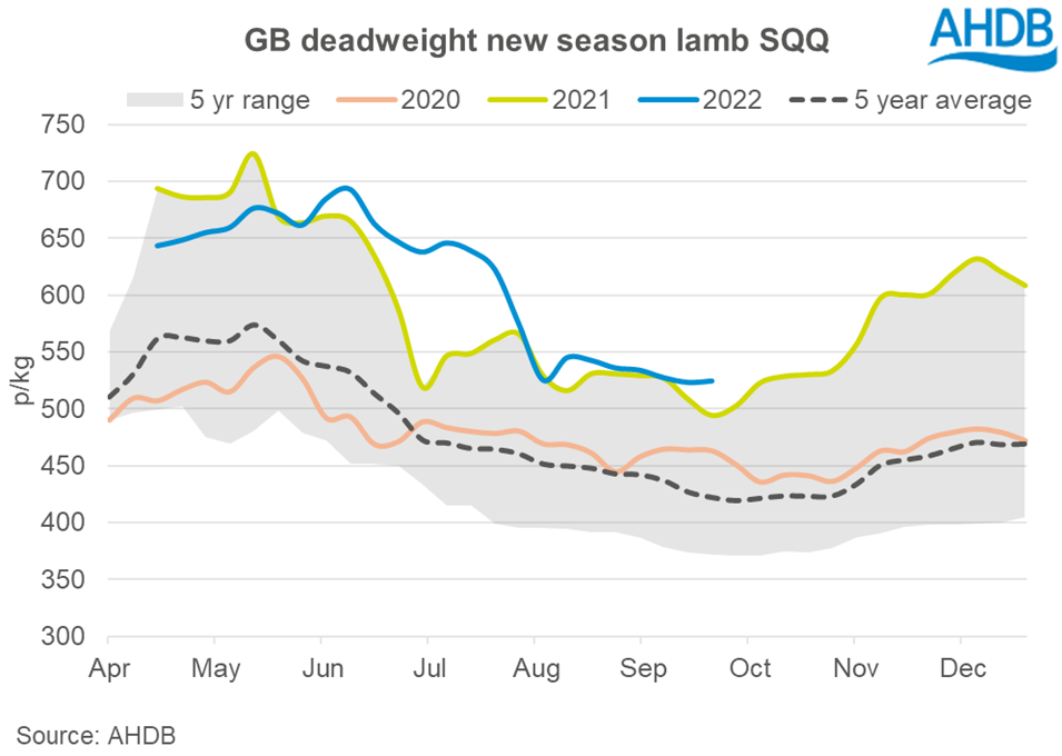 September GB lamb prices follow seasonal trends | AHDB
