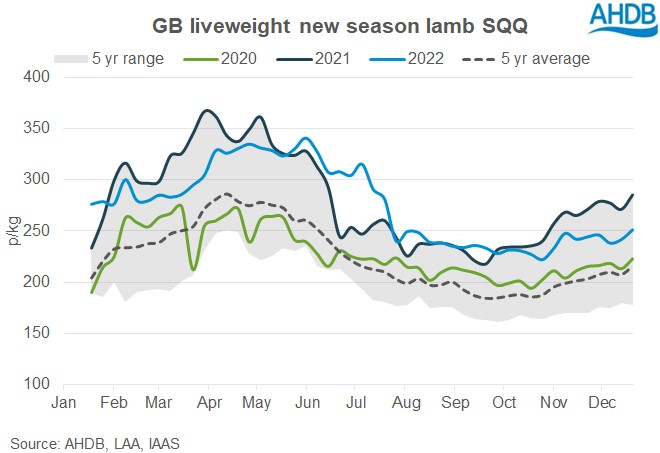 December lamb prices continue to follow seasonal trends | AHDB