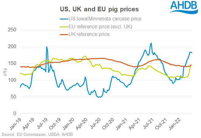 Pig numbers down in the United States | AHDB