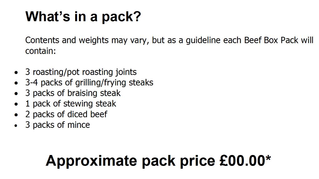 Beef Box Schemes | AHDB