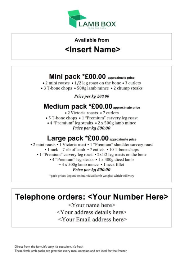 Lamb Box Schemes | AHDB